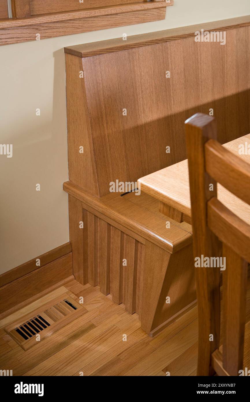Close up of bench shows details of design hi-res stock photography and ...