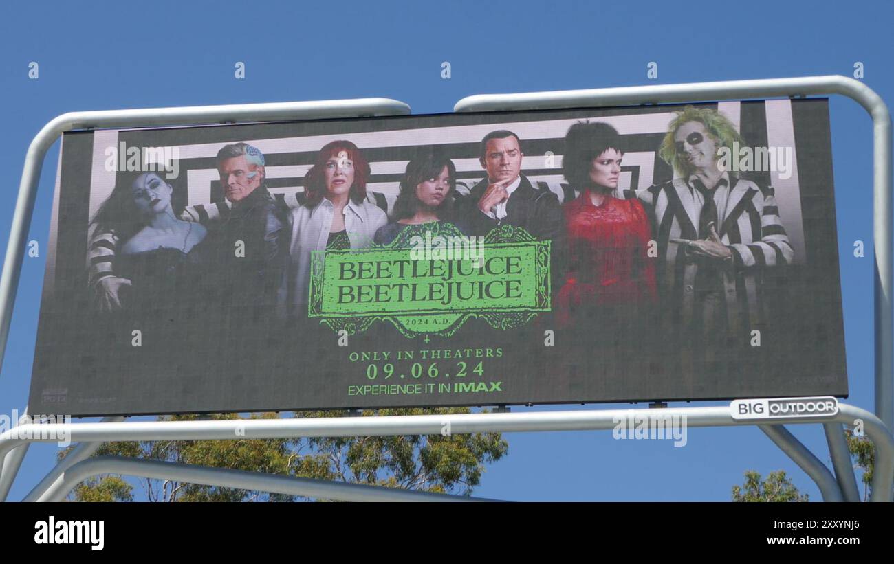 Los Angeles, California, USA 24th August 2024 Tim Burton Beetlejuice ...