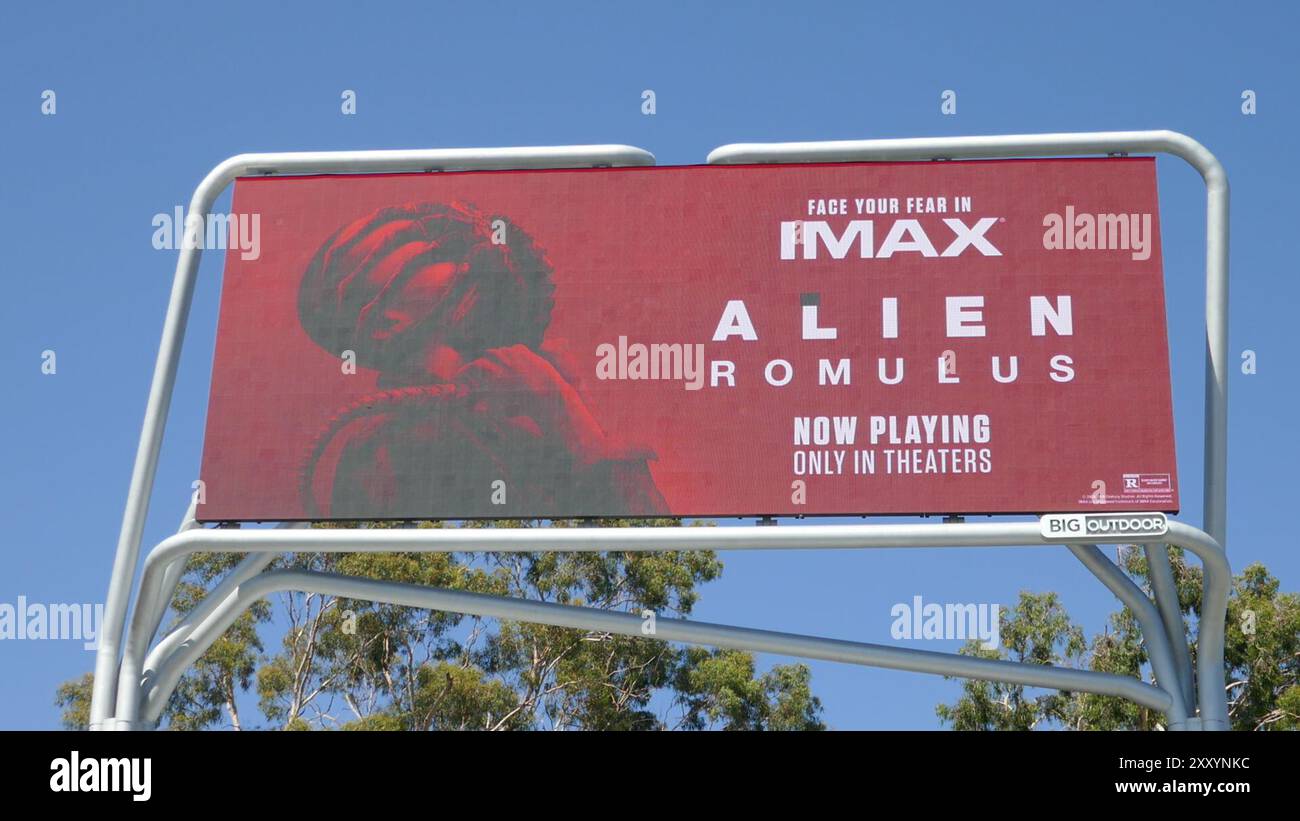 Los Angeles, California, USA 24th August 2024 Alien Romulus Billboard ...