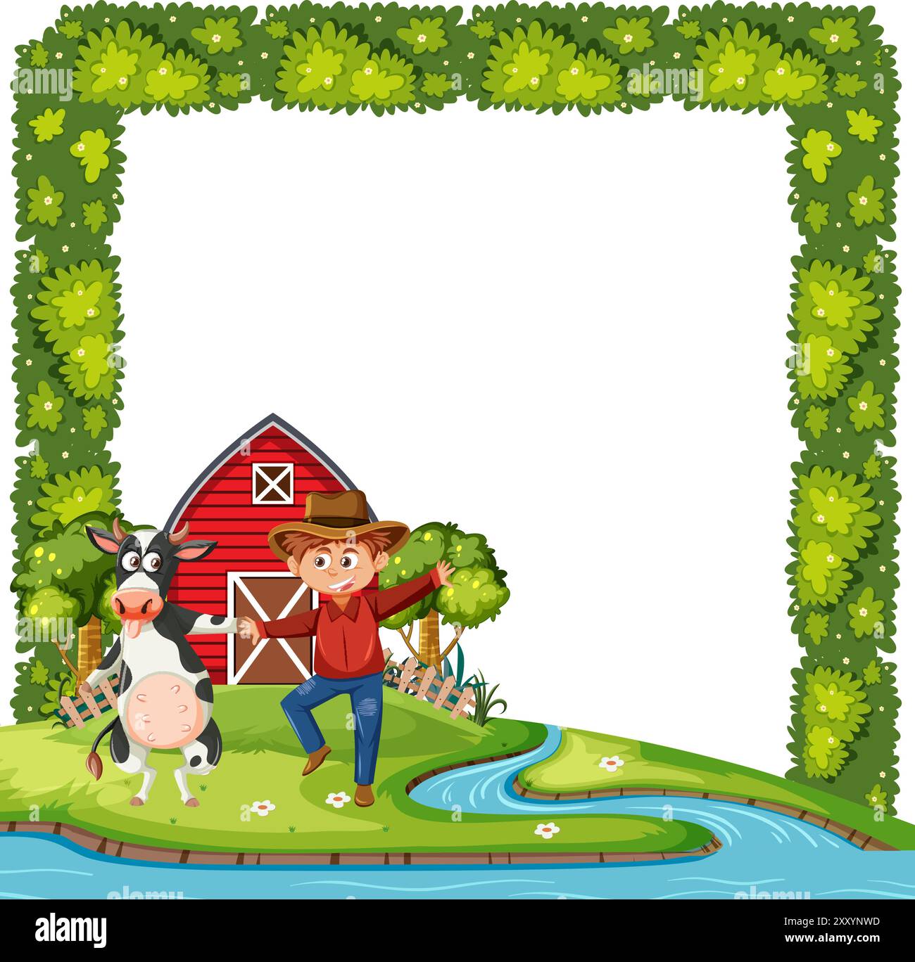 Farmer teamwork Stock Vector Images - Alamy