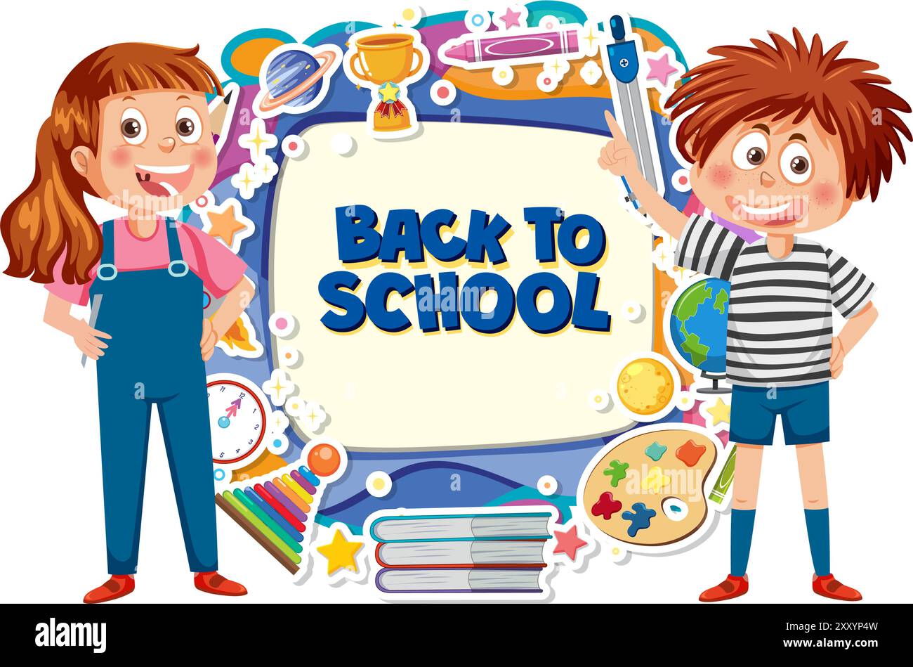 Excited students Stock Vector Images - Alamy