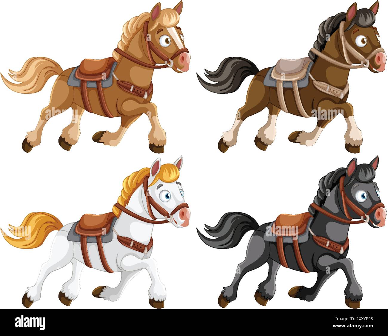 Horse in ranch brown Stock Vector Images - Alamy