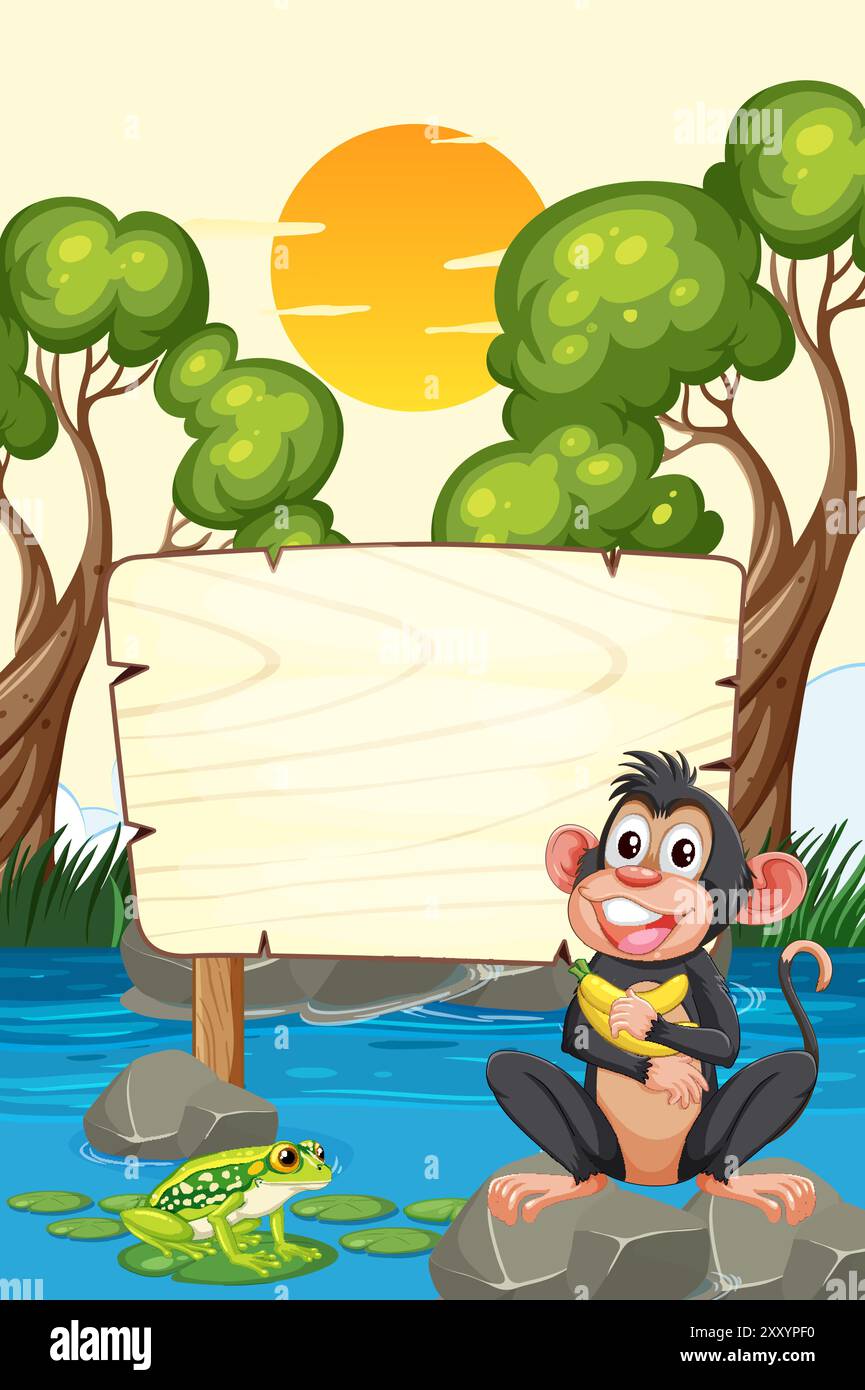 Monkey frog Stock Vector Images - Alamy