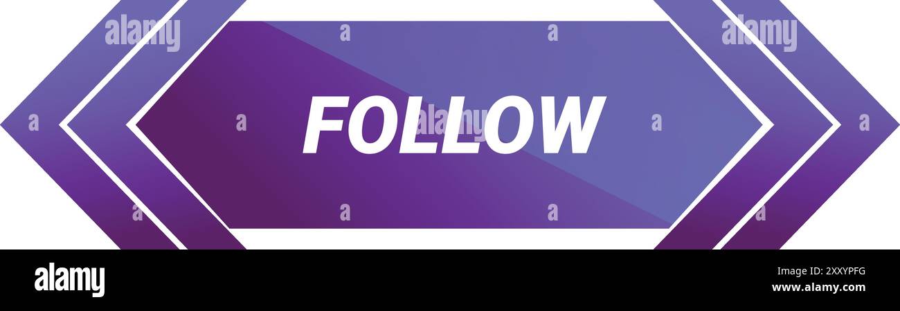 Purple button with the word follow is inviting you to click Stock ...