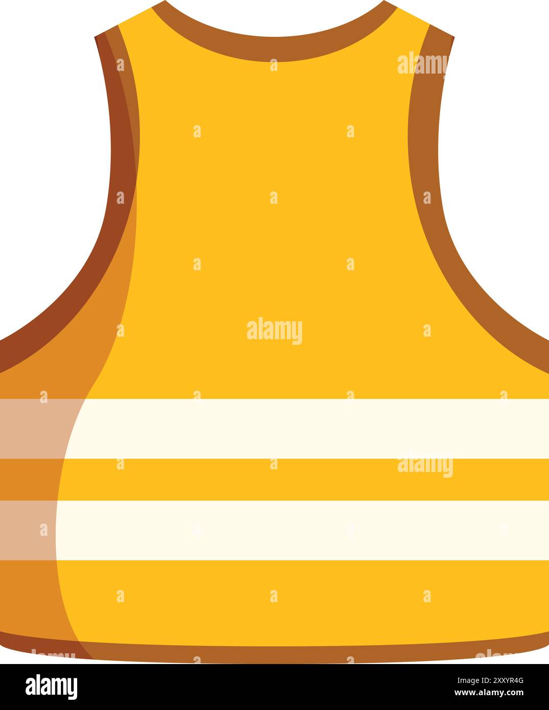 Yellow safety vest featuring reflective stripes is essential for ...