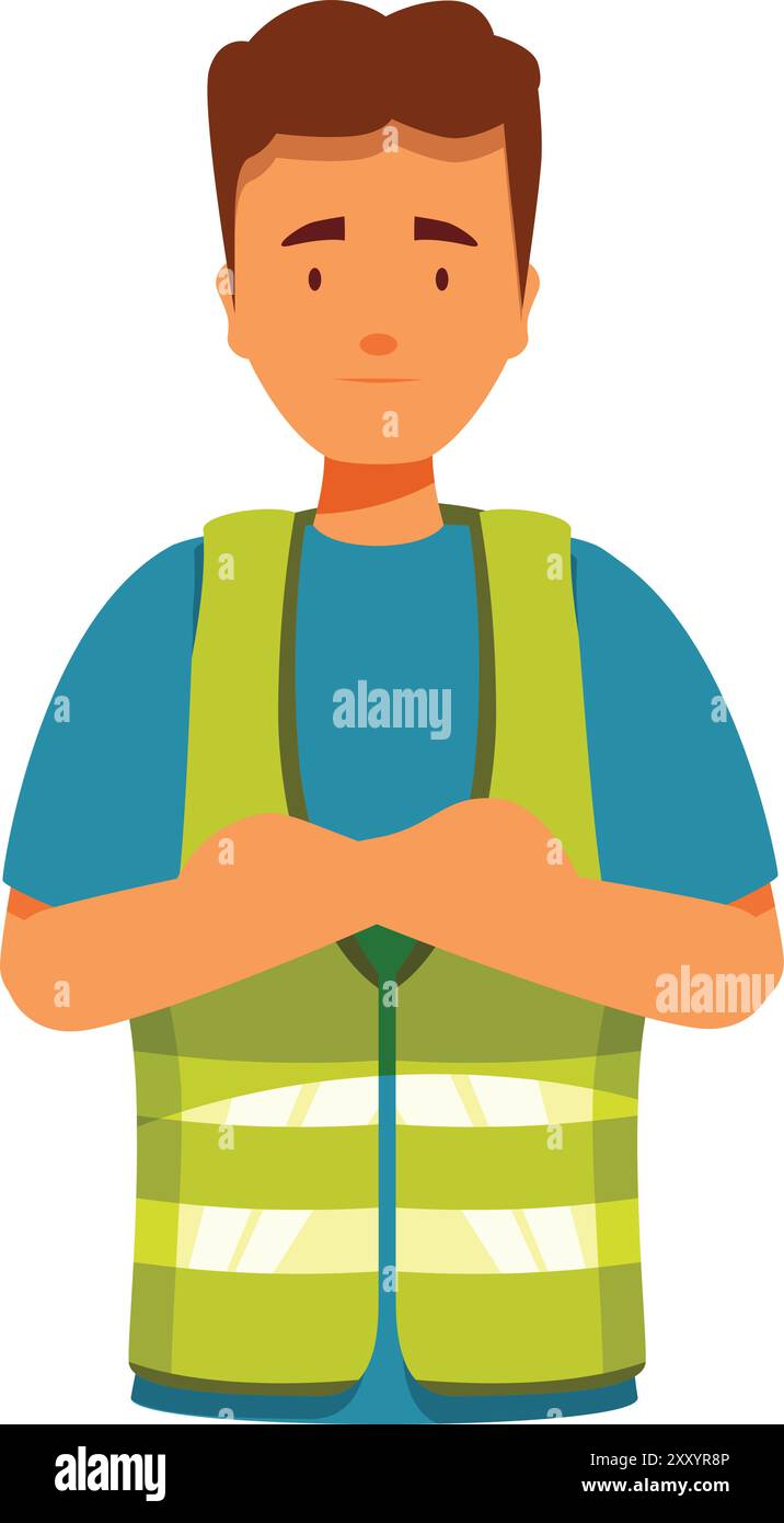 A man wearing a safety helmet Stock Vector Images - Alamy