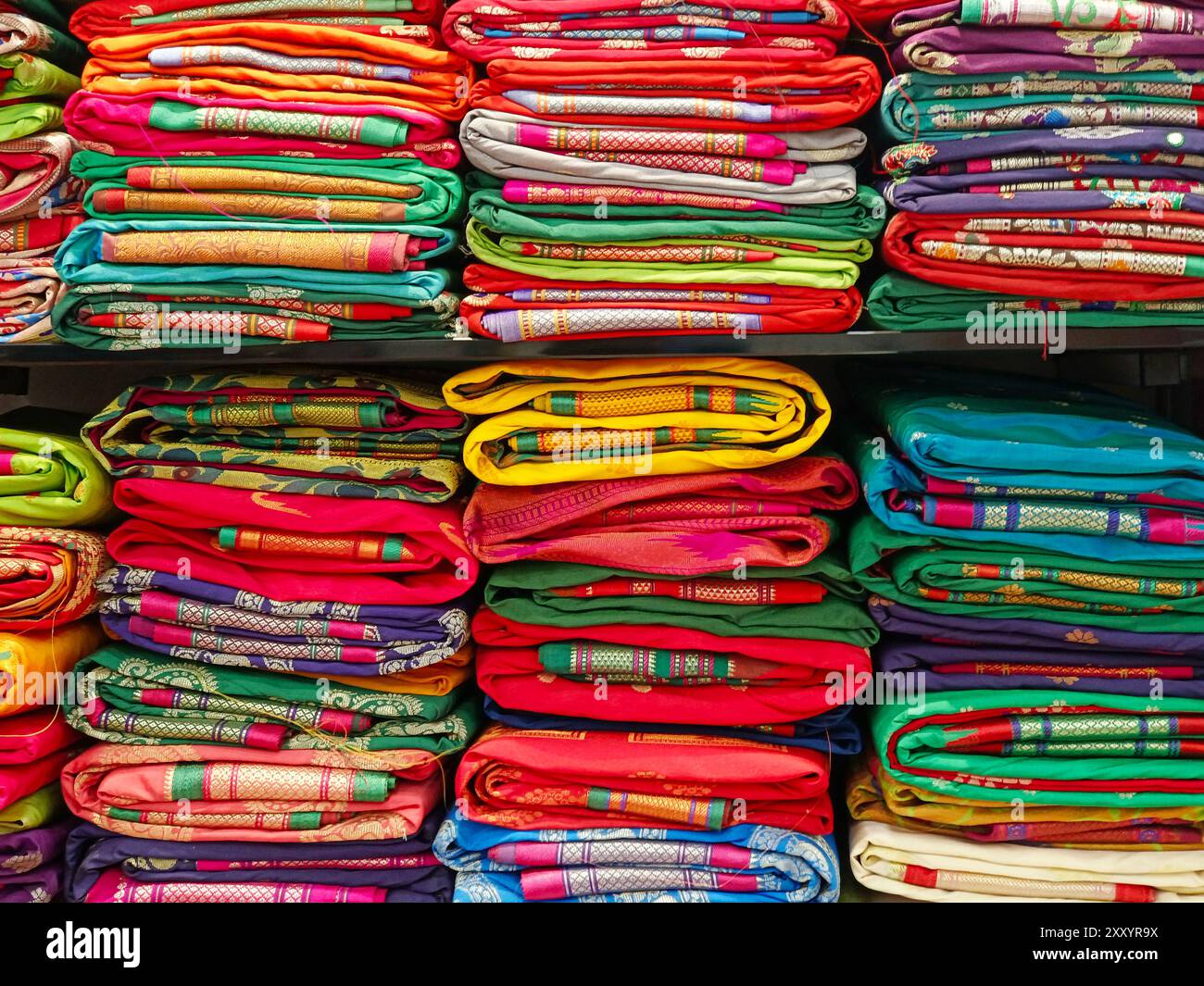 Hand Weaving Silk and Handloom Sarees, saree with golden details, woman ...