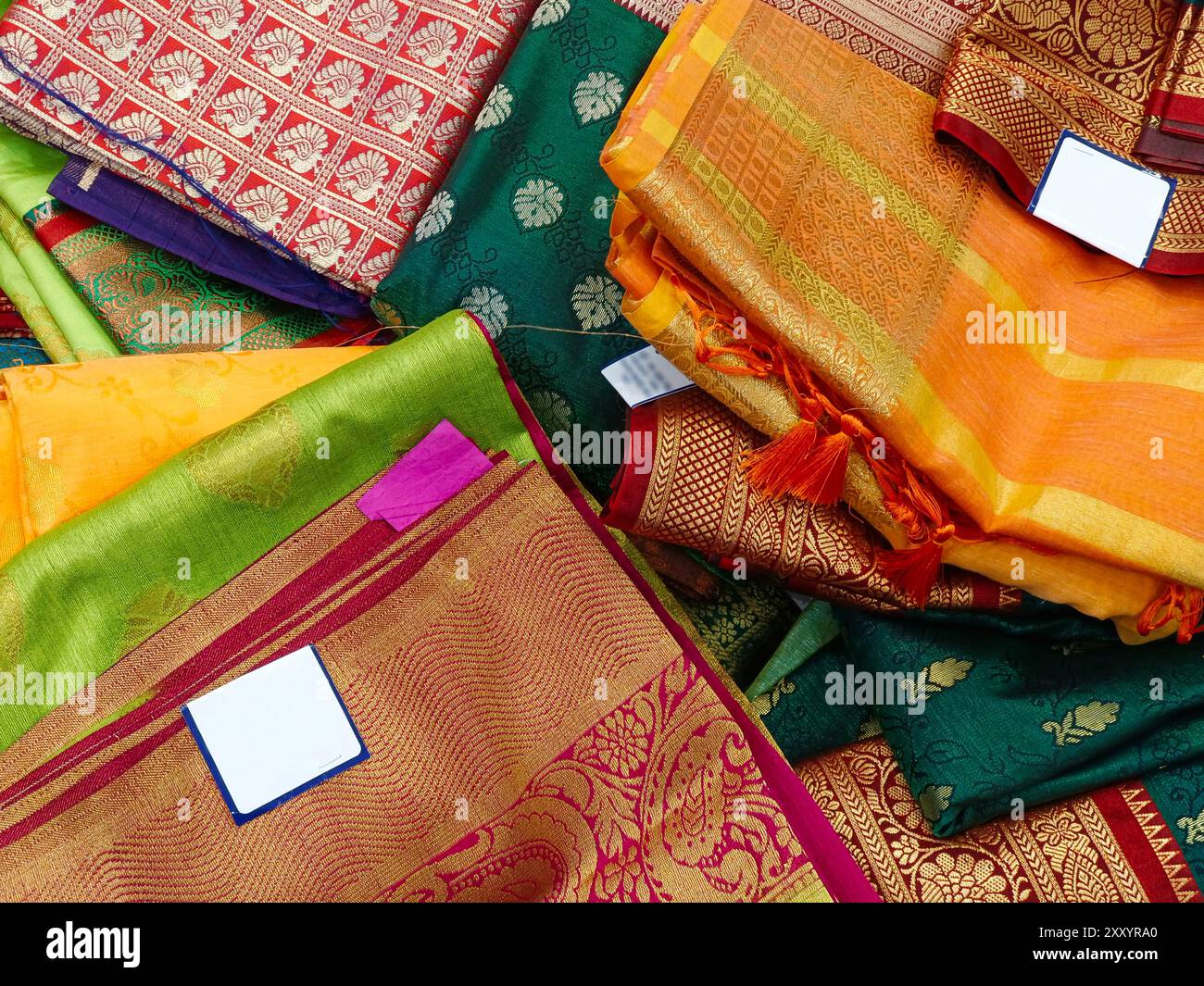 Hand Weaving Silk and Handloom Sarees, saree with golden details, woman ...