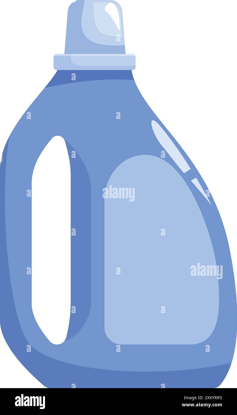 Blue plastic detergent bottle standing up is perfect for showcasing ...