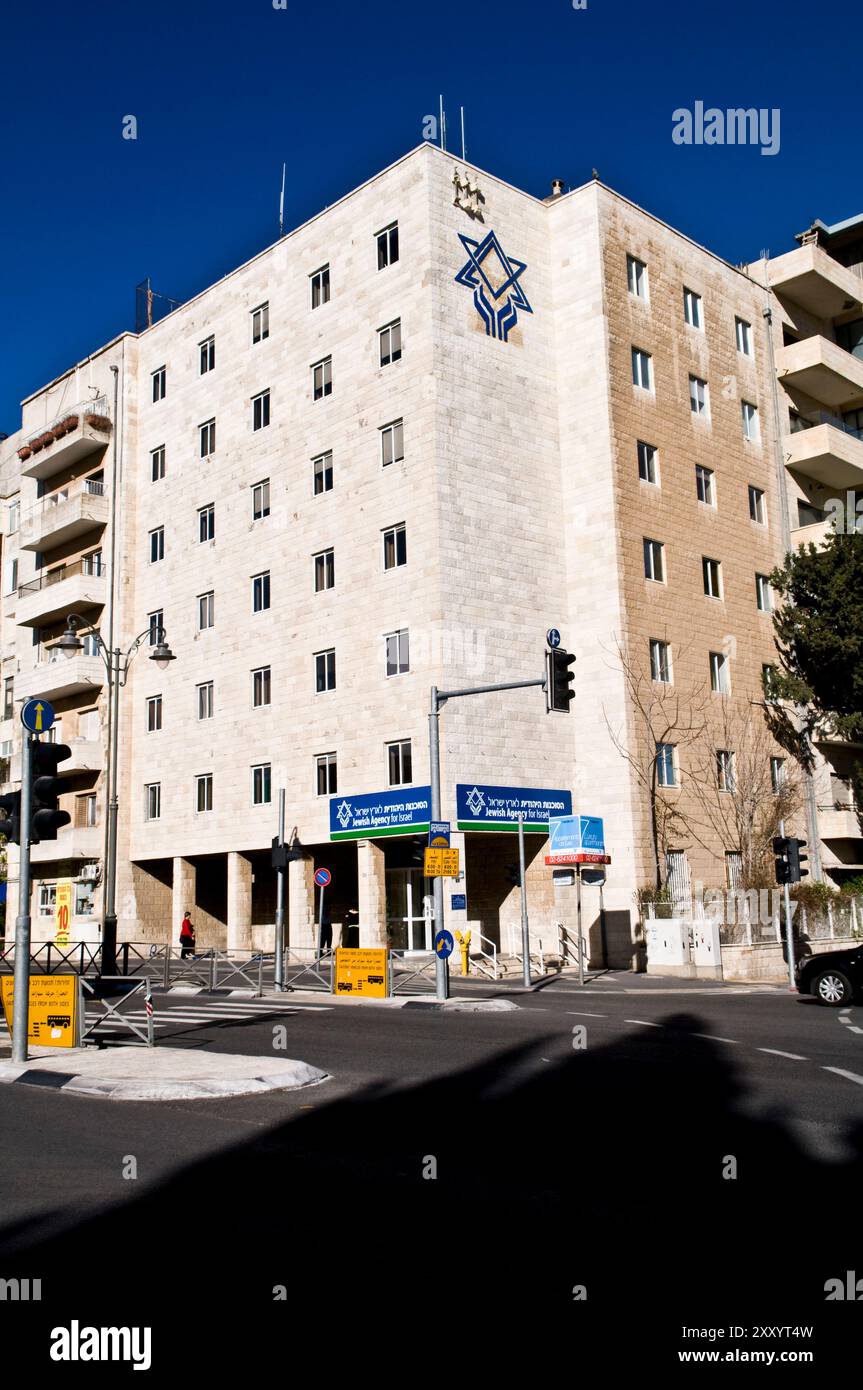 The Jewish agency building on King George V street in Jerusalem, Israel ...