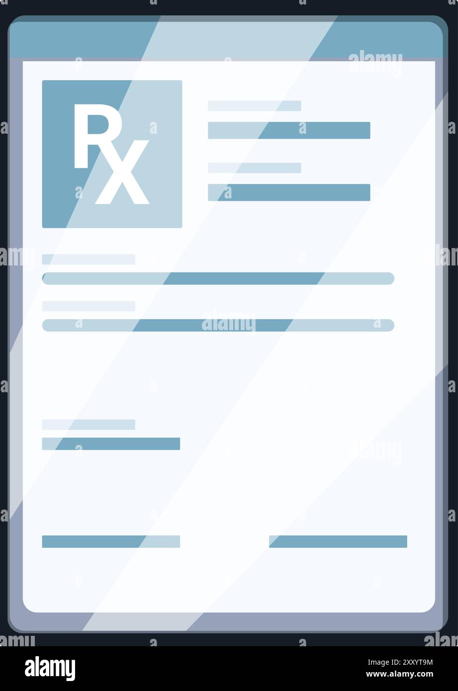 Medical prescription form, emphasizing the importance of clear ...