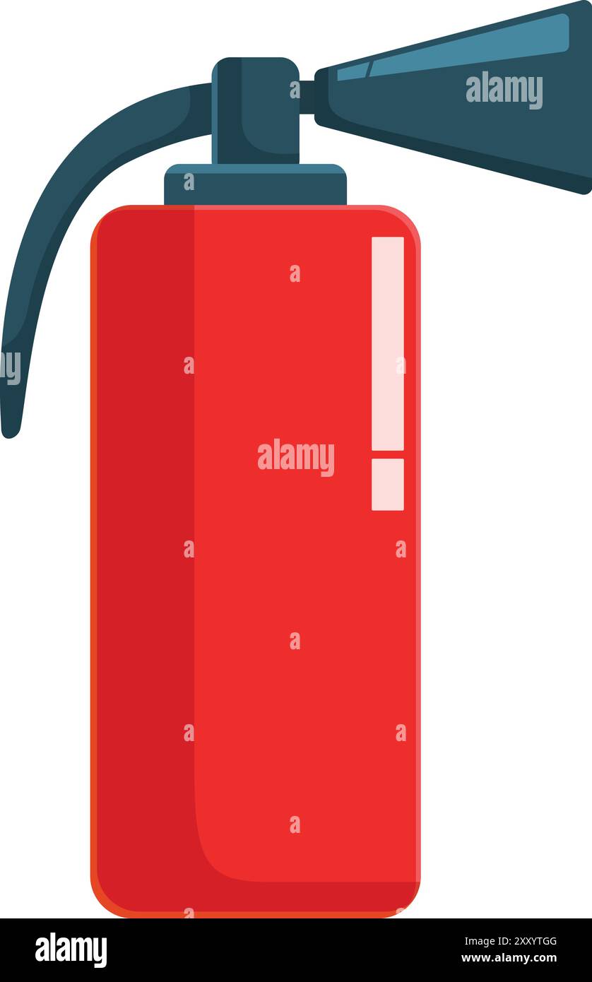 Red fire extinguisher is standing upright hi-res stock photography and ...