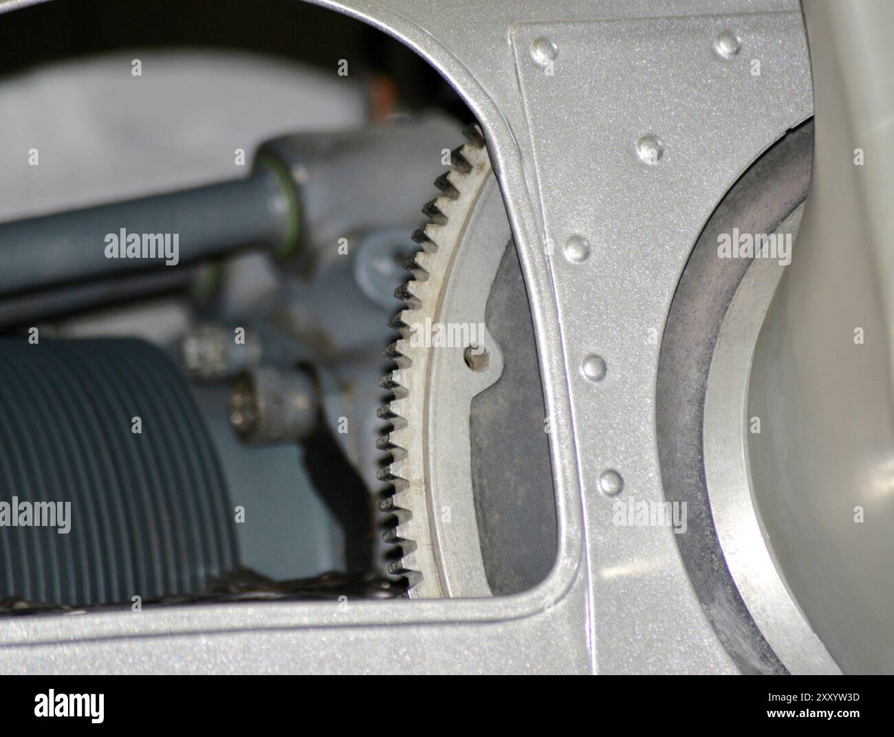 Gears of an engine and the propeller of an airplane Stock Photo - Alamy