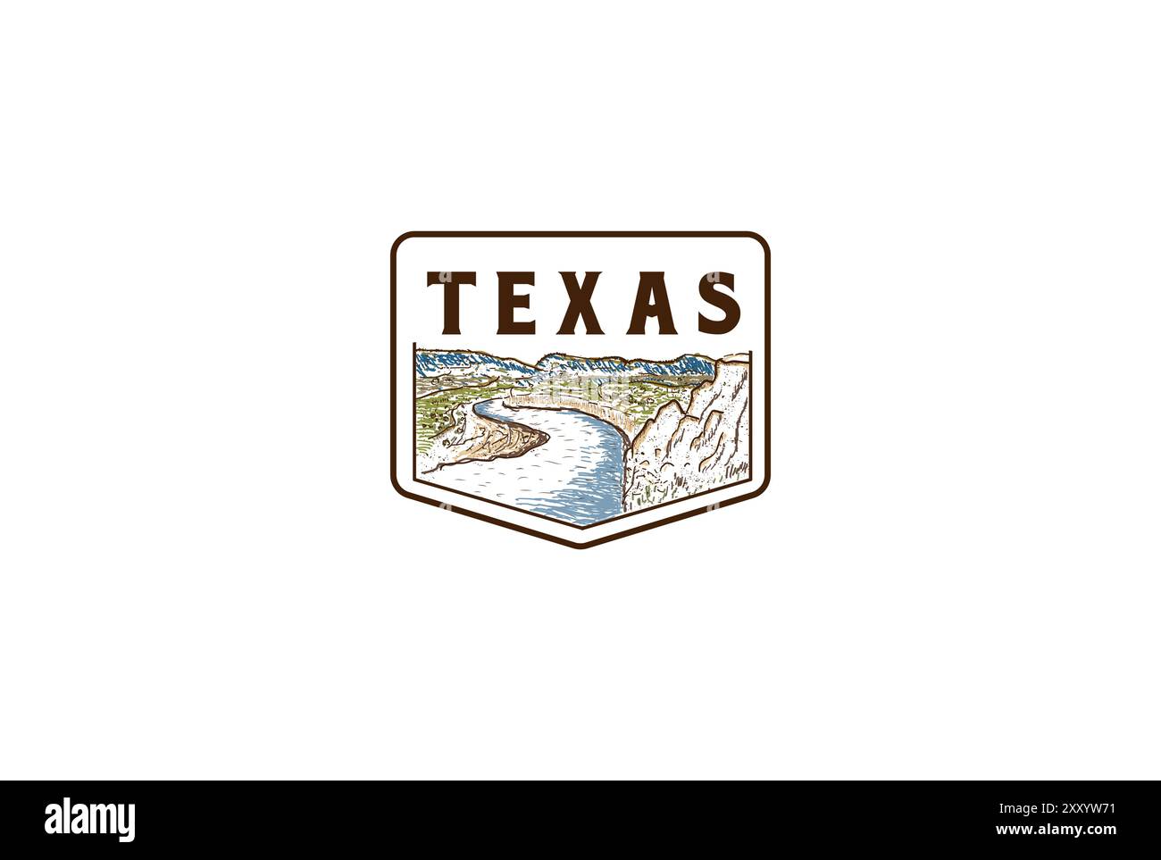 Texas farm land Stock Vector Images - Alamy