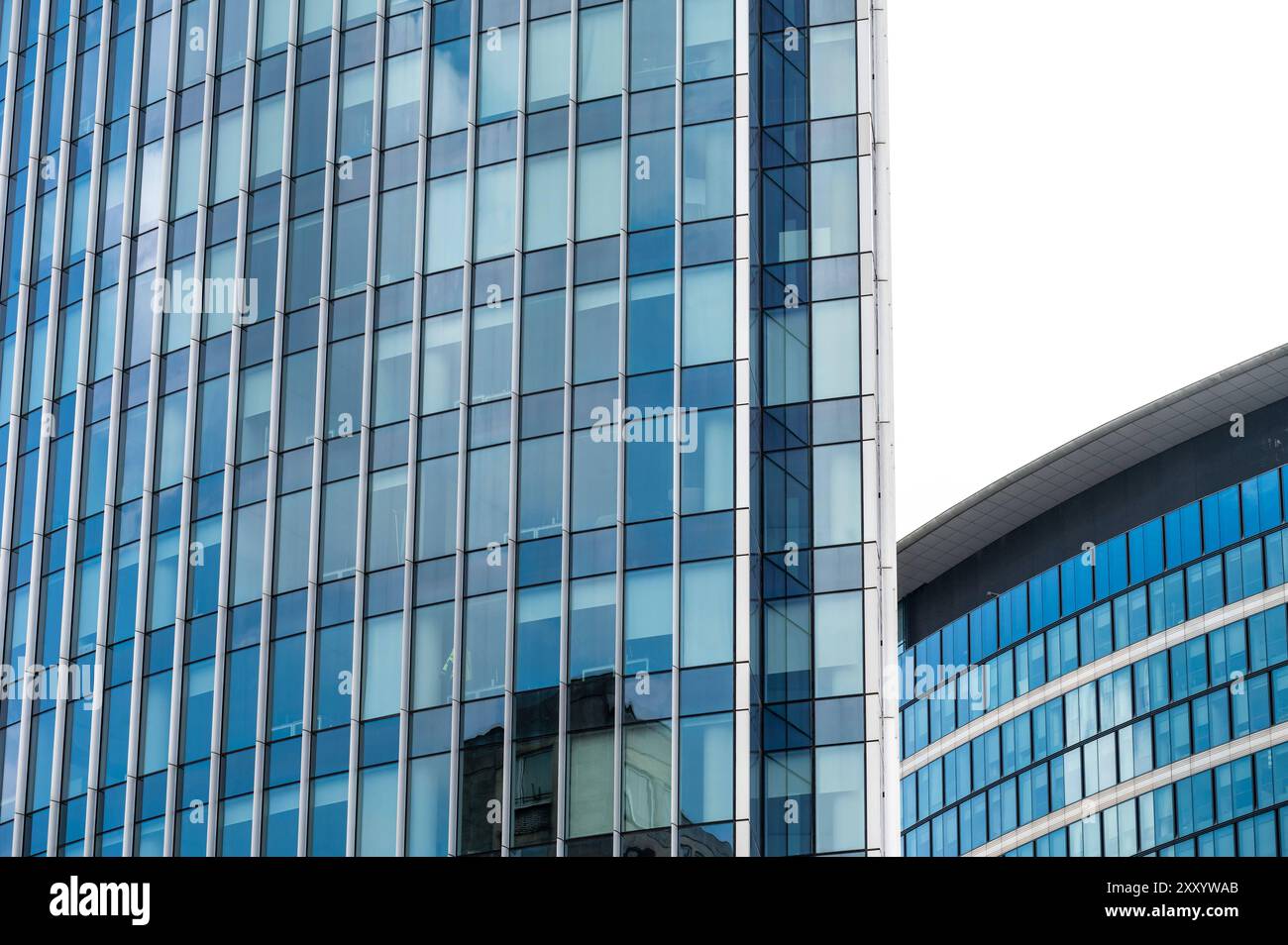 Saint Josse, Brussels, Belgium, July 25, 2024 - Abstract patterns of the Iris tower and Covent ...