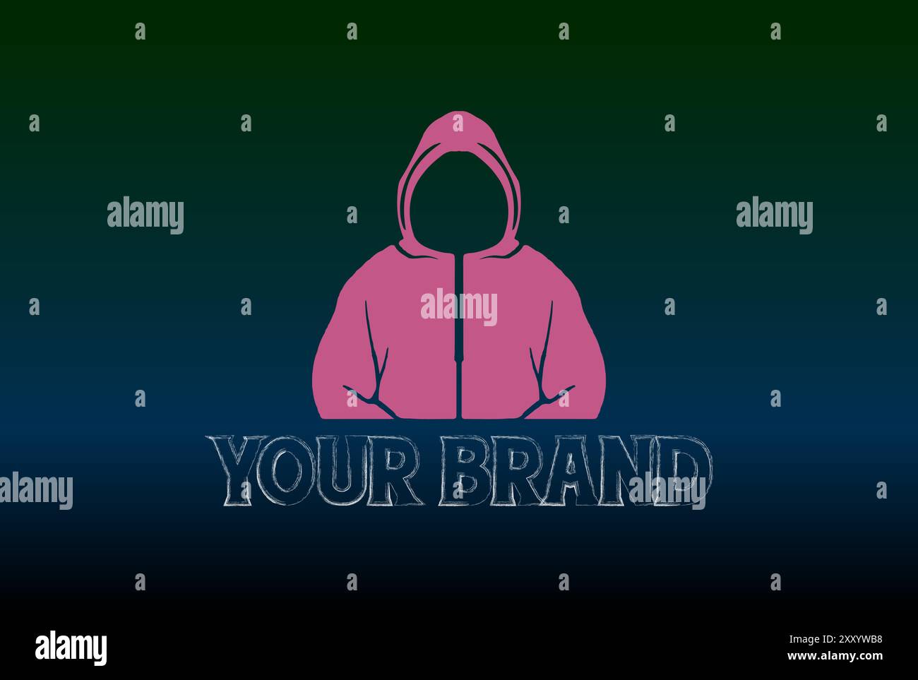 Mysterious Man Male with Pink Jacket Logo Design Vector Stock Vector ...