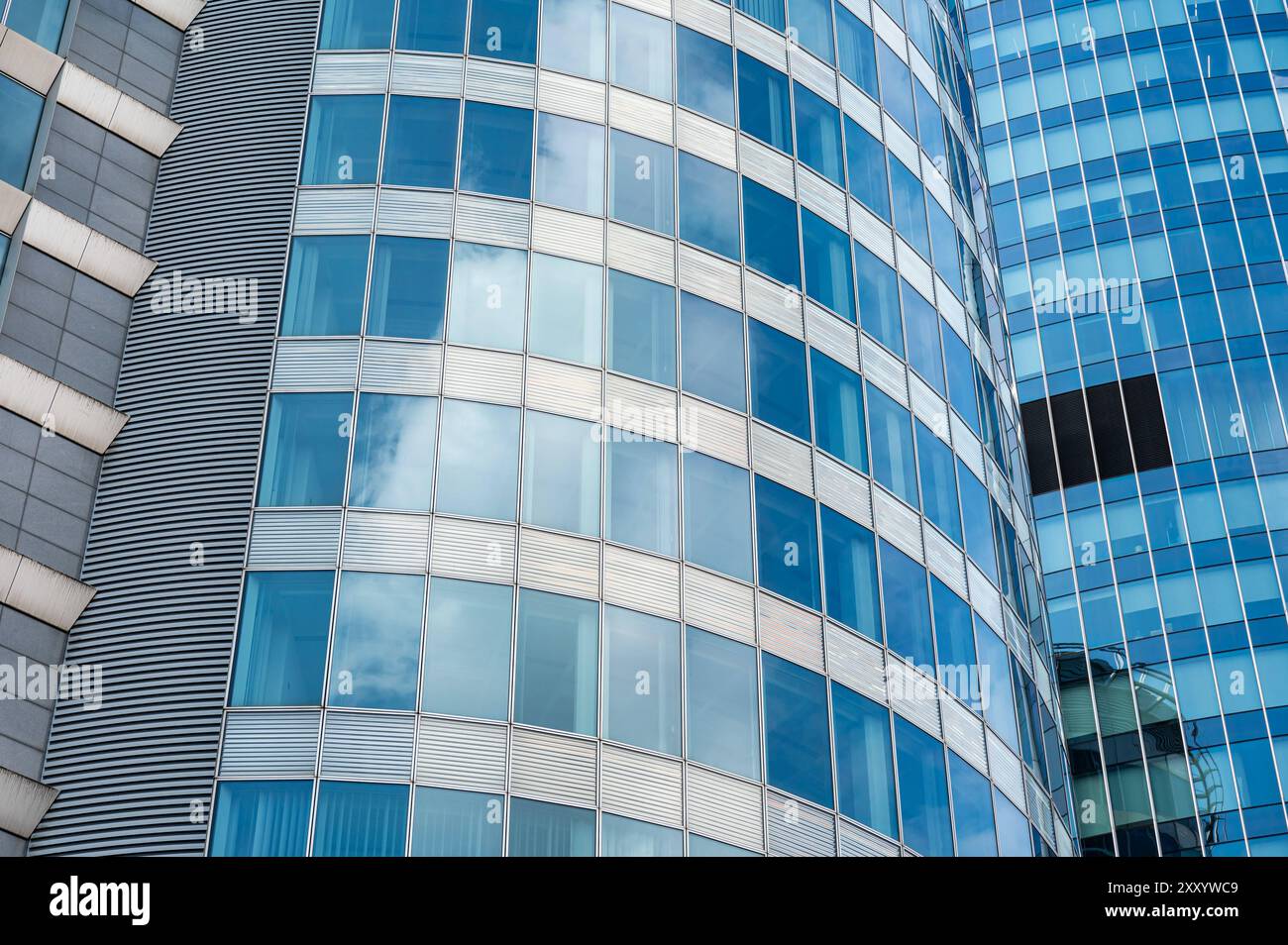 Saint Josse, Brussels, Belgium, July 25, 2024 - Abstract patterns and shapes of the Botanic ...