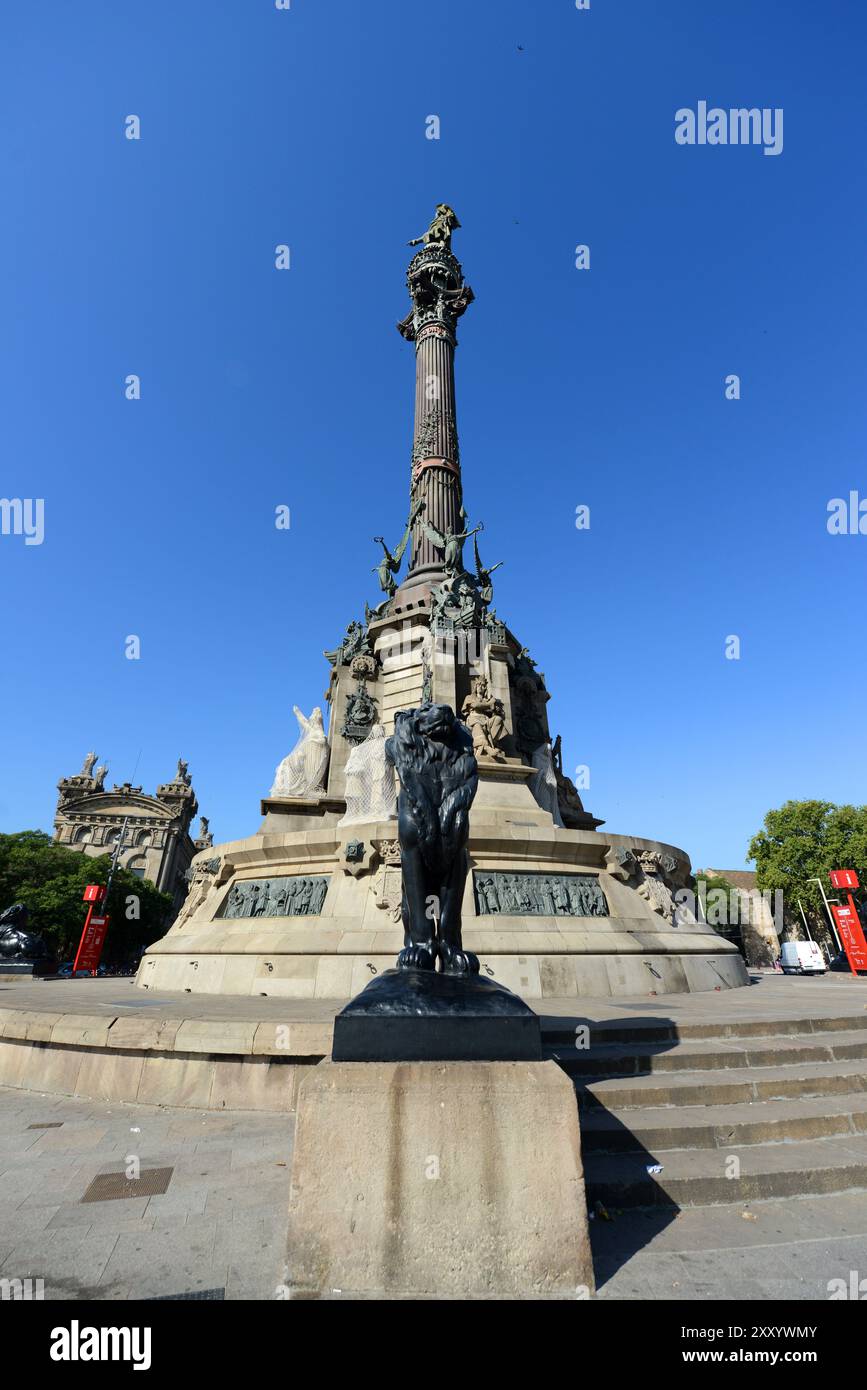 Monumento de barcelona hi-res stock photography and images - Alamy