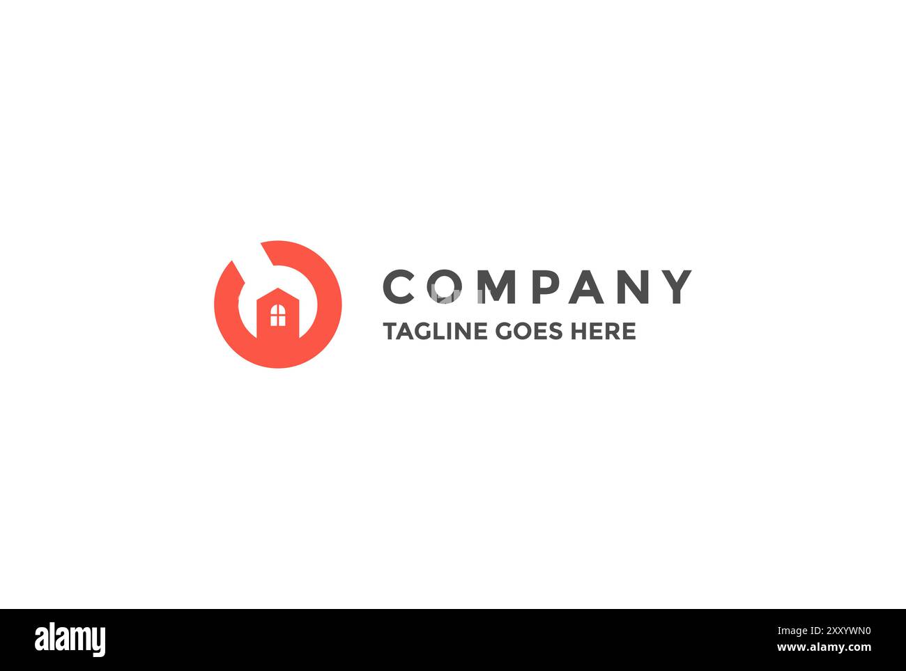 Modern Simple Wrench House for Repair Service Logo Design Vector Stock ...