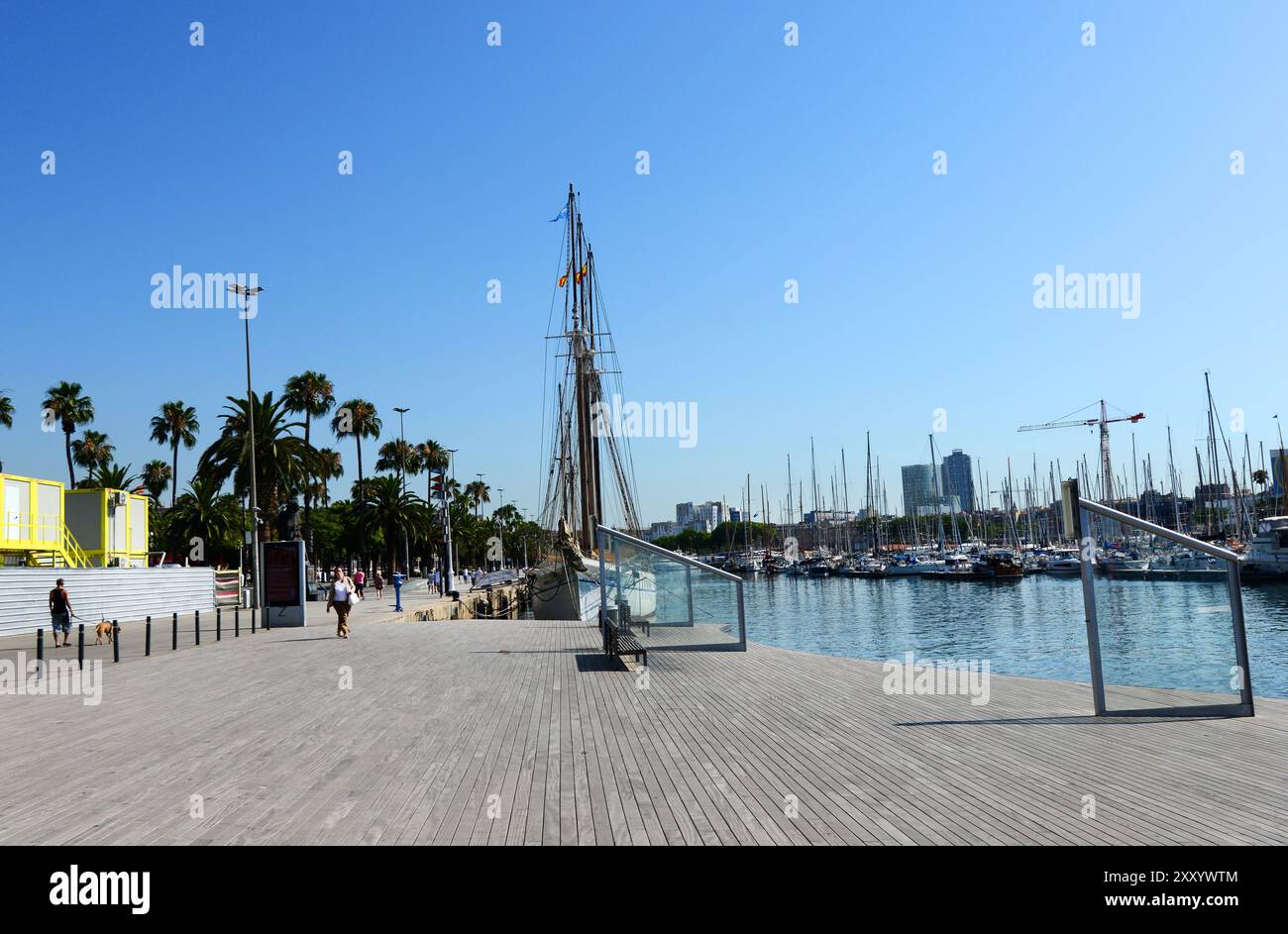 The waterfront promenade in Barcelona, Spain Stock Photo - Alamy