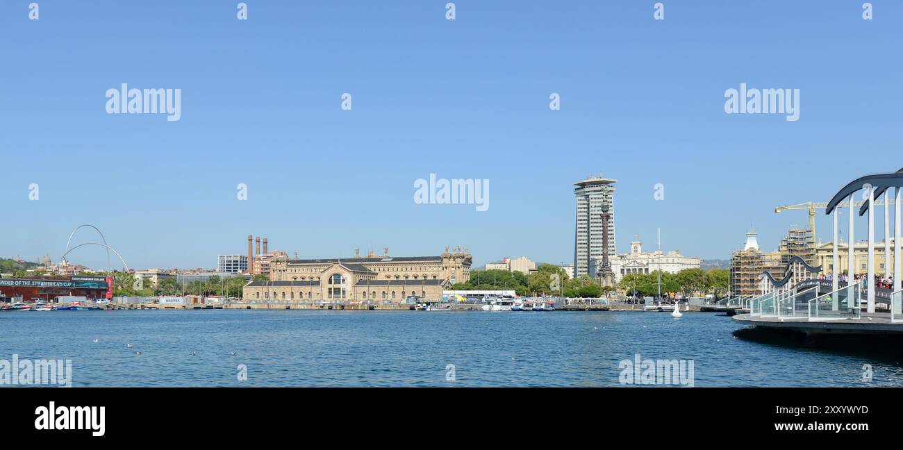 A view of the Duana de Barcelona. Barcelona, Spain Stock Photo - Alamy