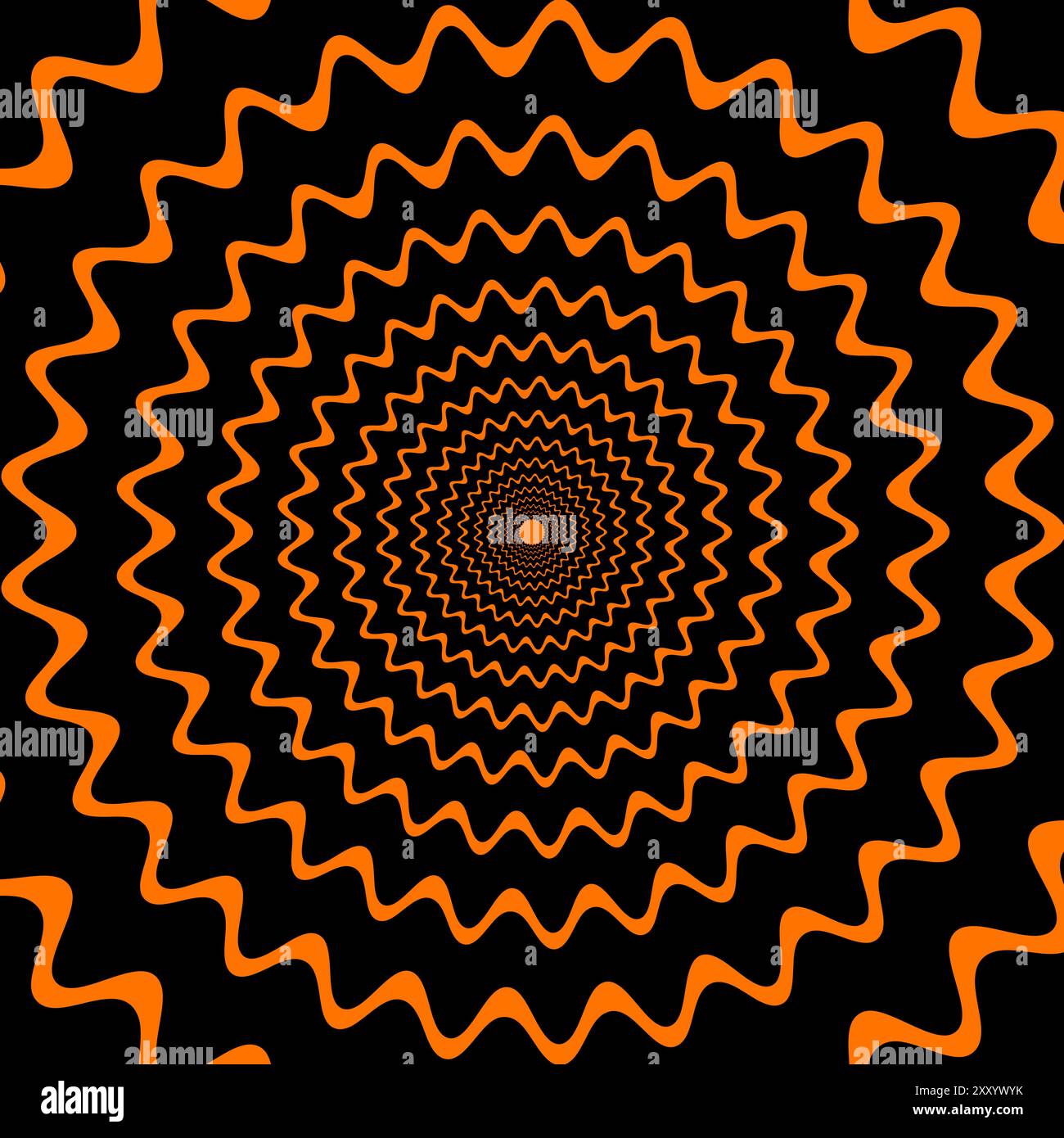 Psychedelic hypnotic Halloween spiral pattern. Mesmerizing vector ...