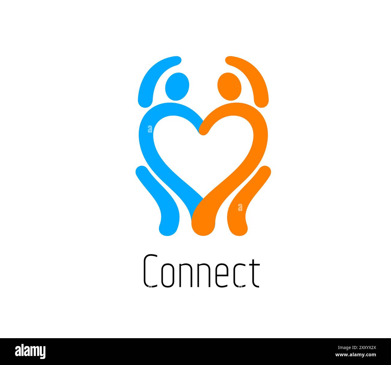 Family and connect people together icon for teamwork or community union ...