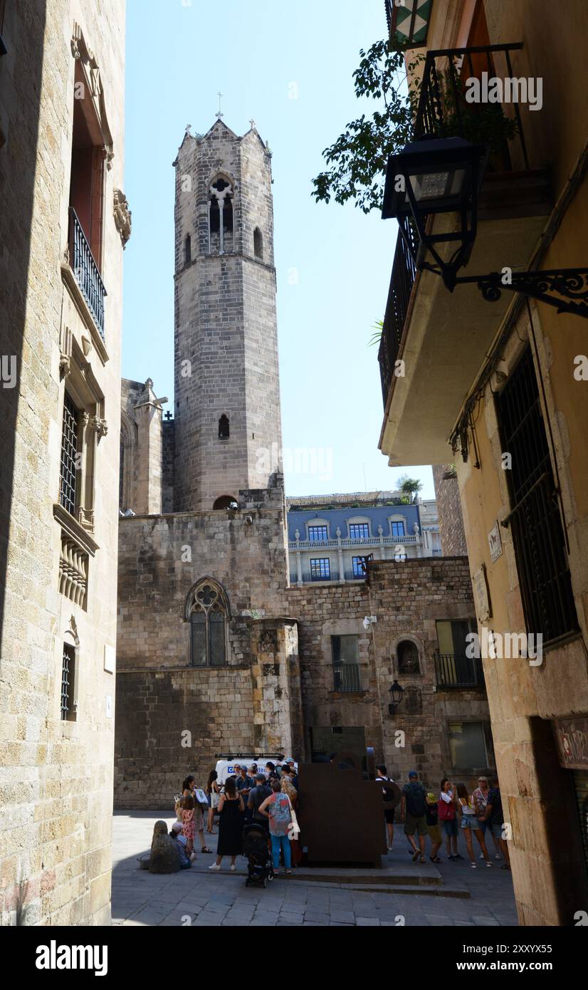 The history museum at Plaça del Rei in the Gothic quarter in Barcelona ...