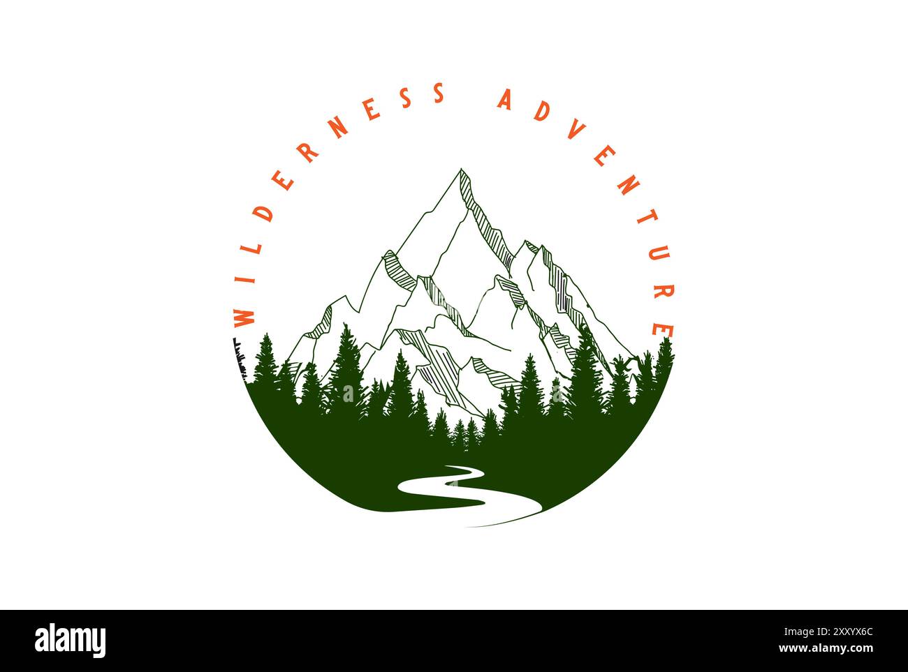 Cedar log creek Stock Vector Images - Alamy