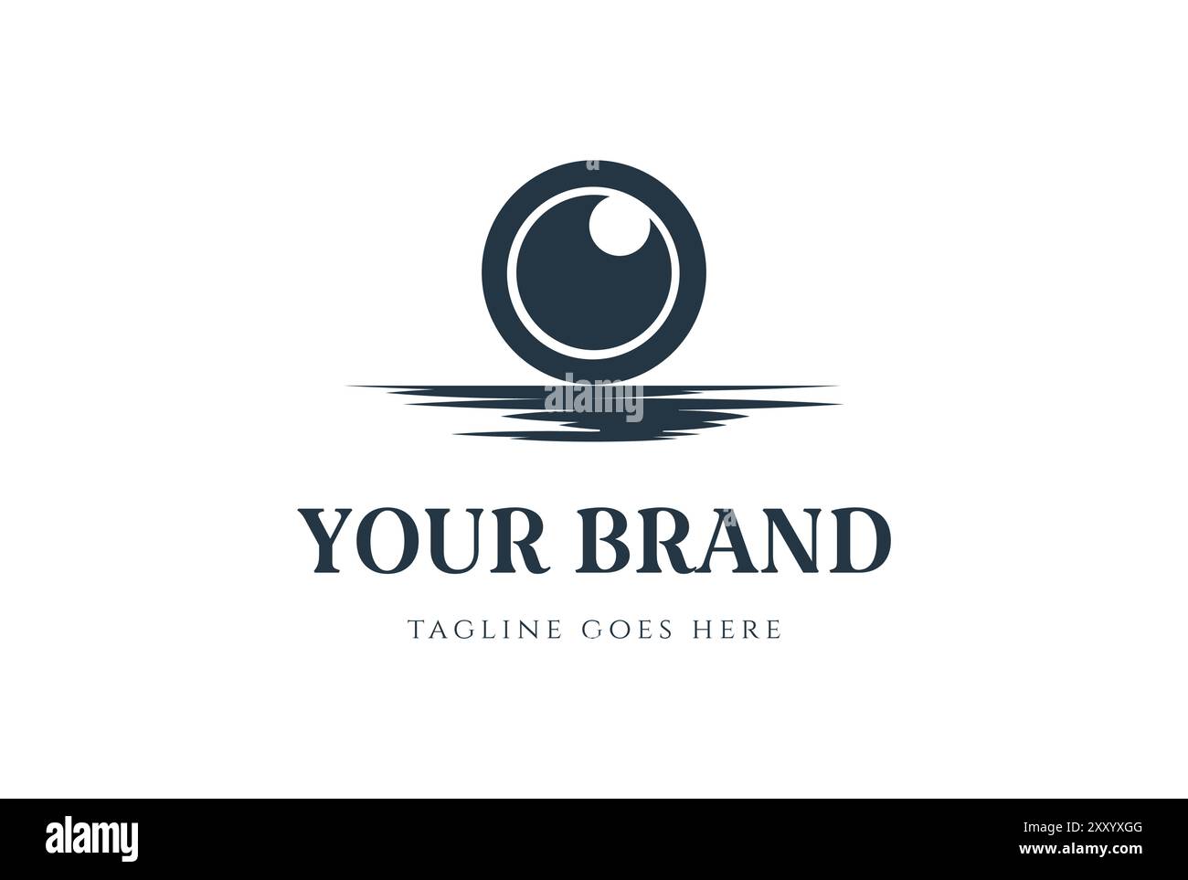 Sunset Sunrise Eye Camera Lens for Photography Logo Design Vector Stock ...