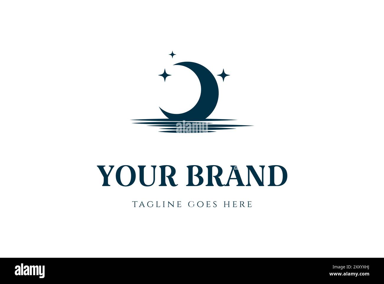 Moonlight creek Stock Vector Images - Alamy