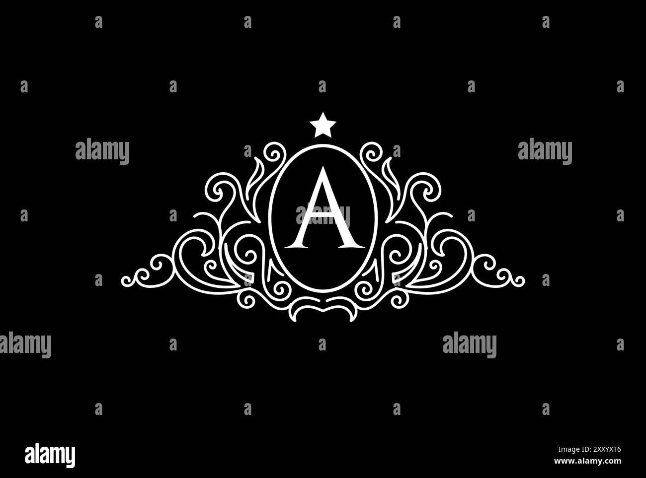 Golden blank emblem label Black and White Stock Photos & Images - Alamy