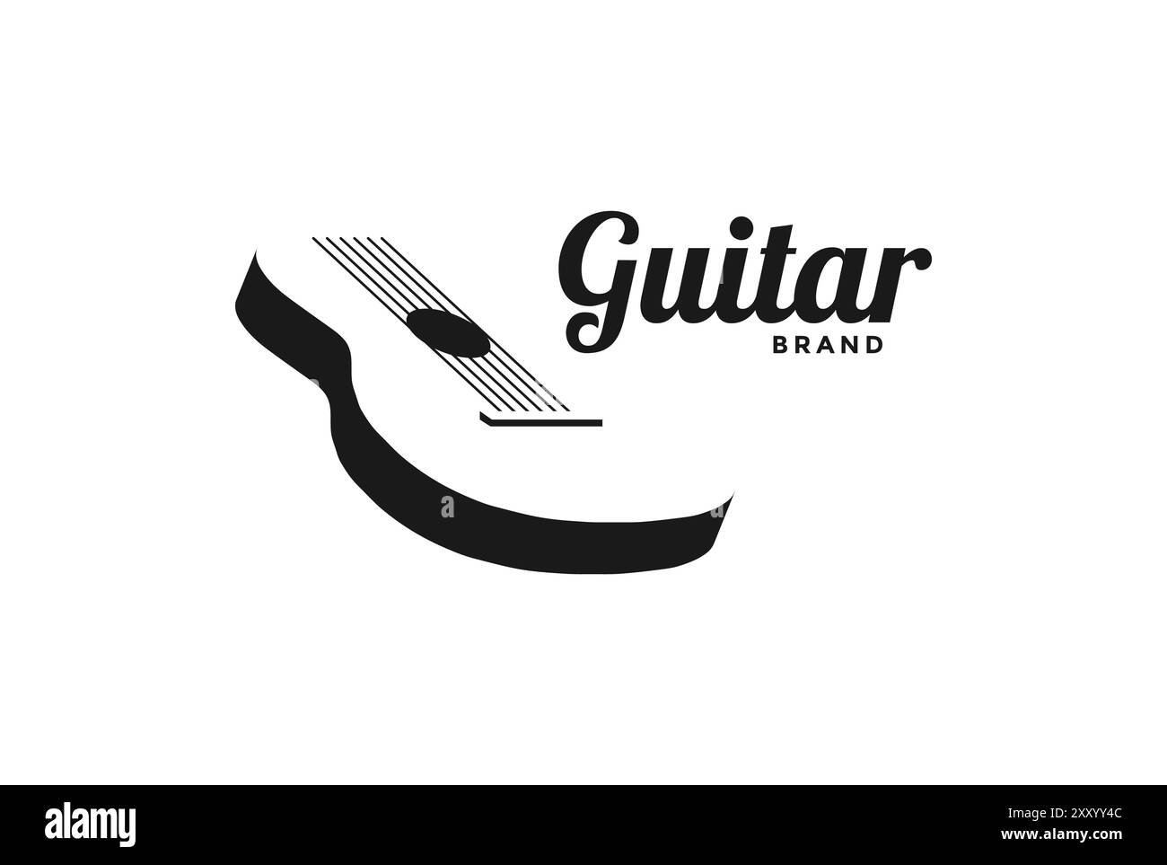 Retro Simple Acoustic Guitar String for Music Store or Concert Show ...