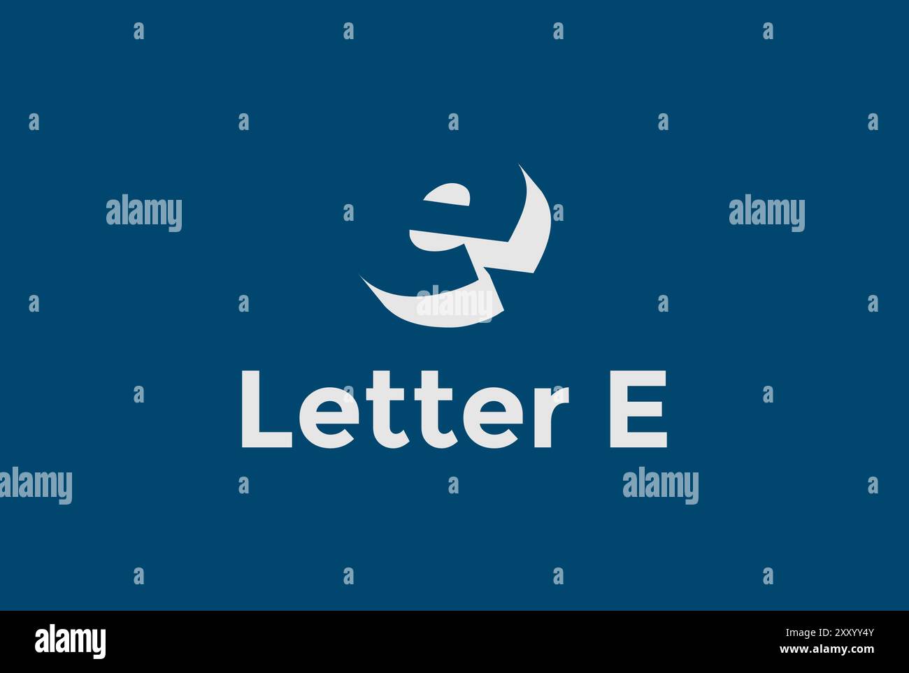 Simple Minimalist Modern Initial Letter E Logo Design Vector Stock ...