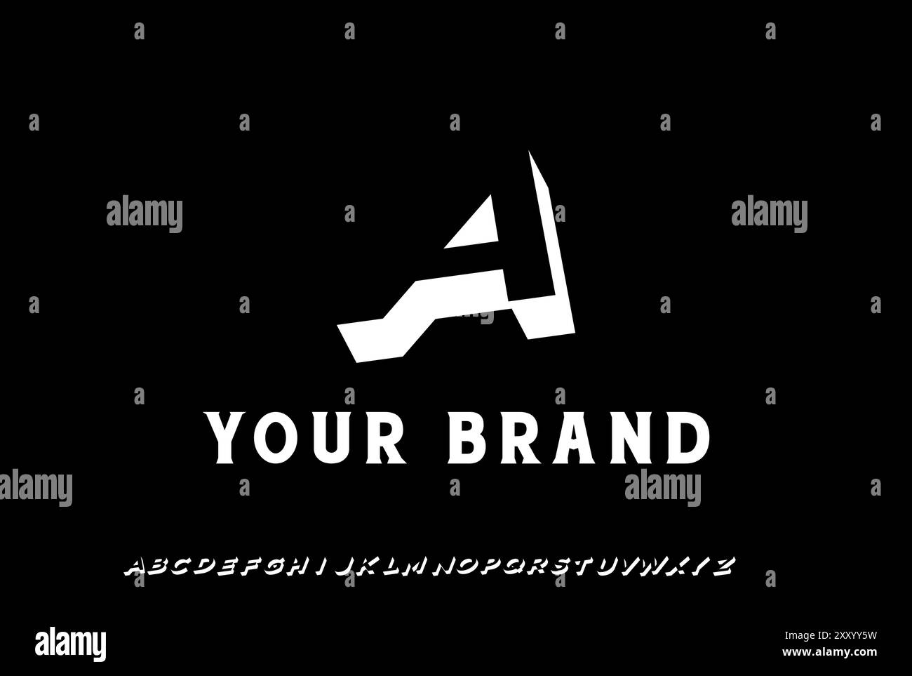 Simple Minimalist 3D Initial Letter A and Alphabet Monogram Logo Design ...