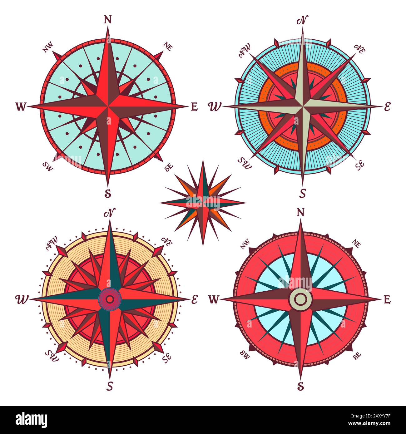 Old map navigation chart sailing Stock Vector Images - Alamy