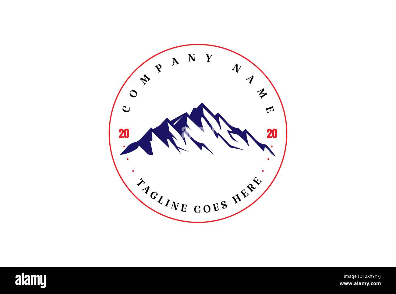 Ice Snow or Rocky Mountain Hill for Extreme Camp Expedition Logo Design ...