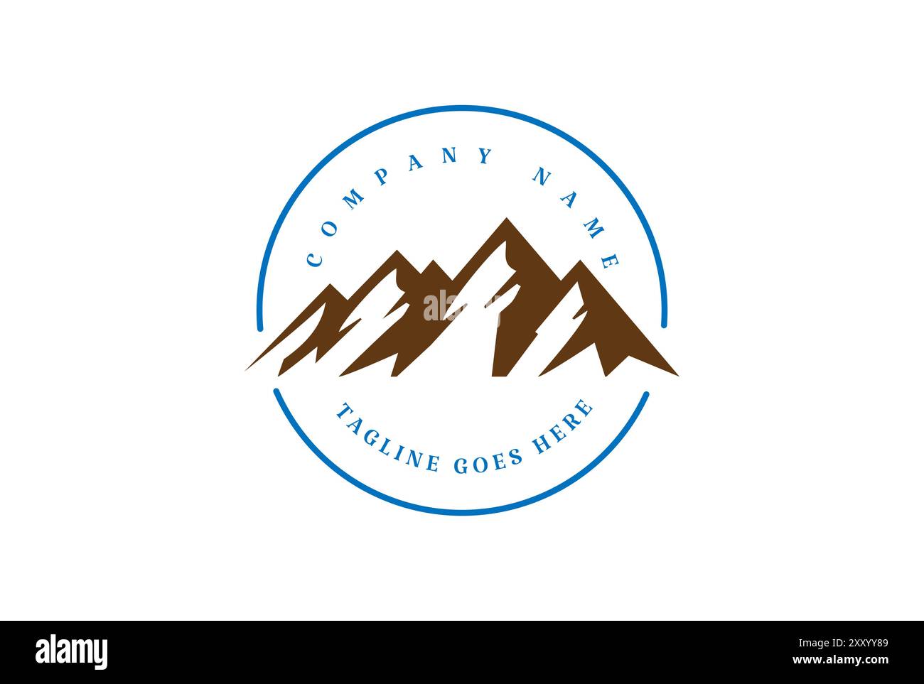 Ice Snow or Rocky Mountain Hill for Extreme Camp Expedition Logo Design ...