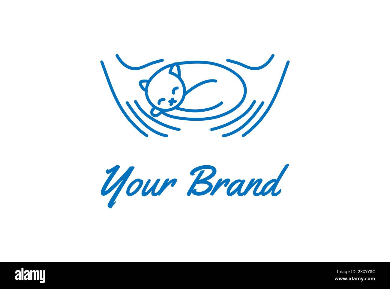 Hand with Cat Kitty for Animal Pet Love Club Community Logo Design ...