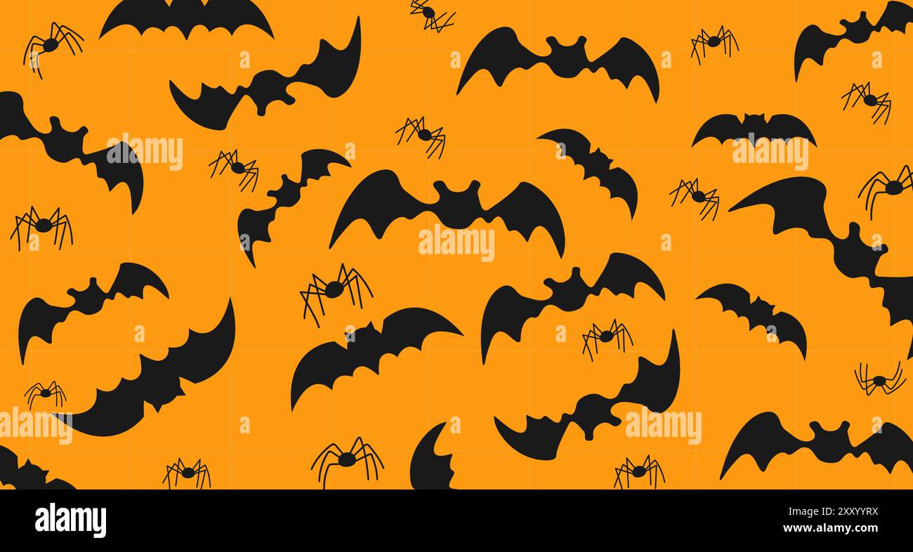 Black spiders fly Stock Vector Images - Alamy