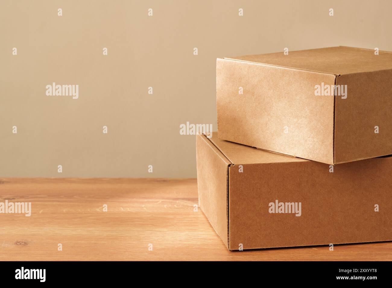 Stacked cardboard shipping boxes hi-res stock photography and images ...