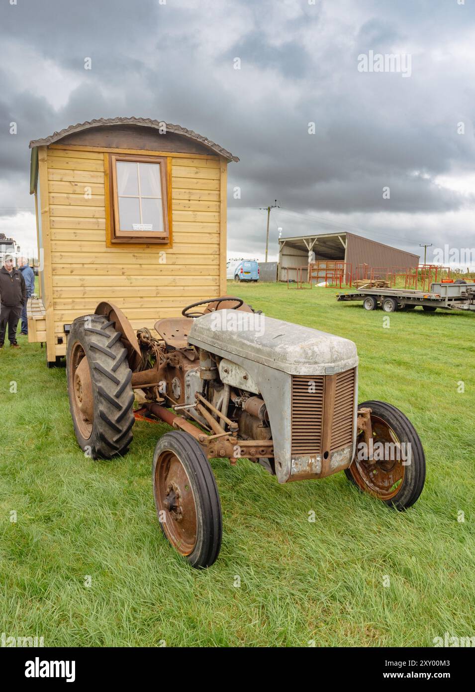 Old tractor at an agricultural show Stock Photo - Alamy