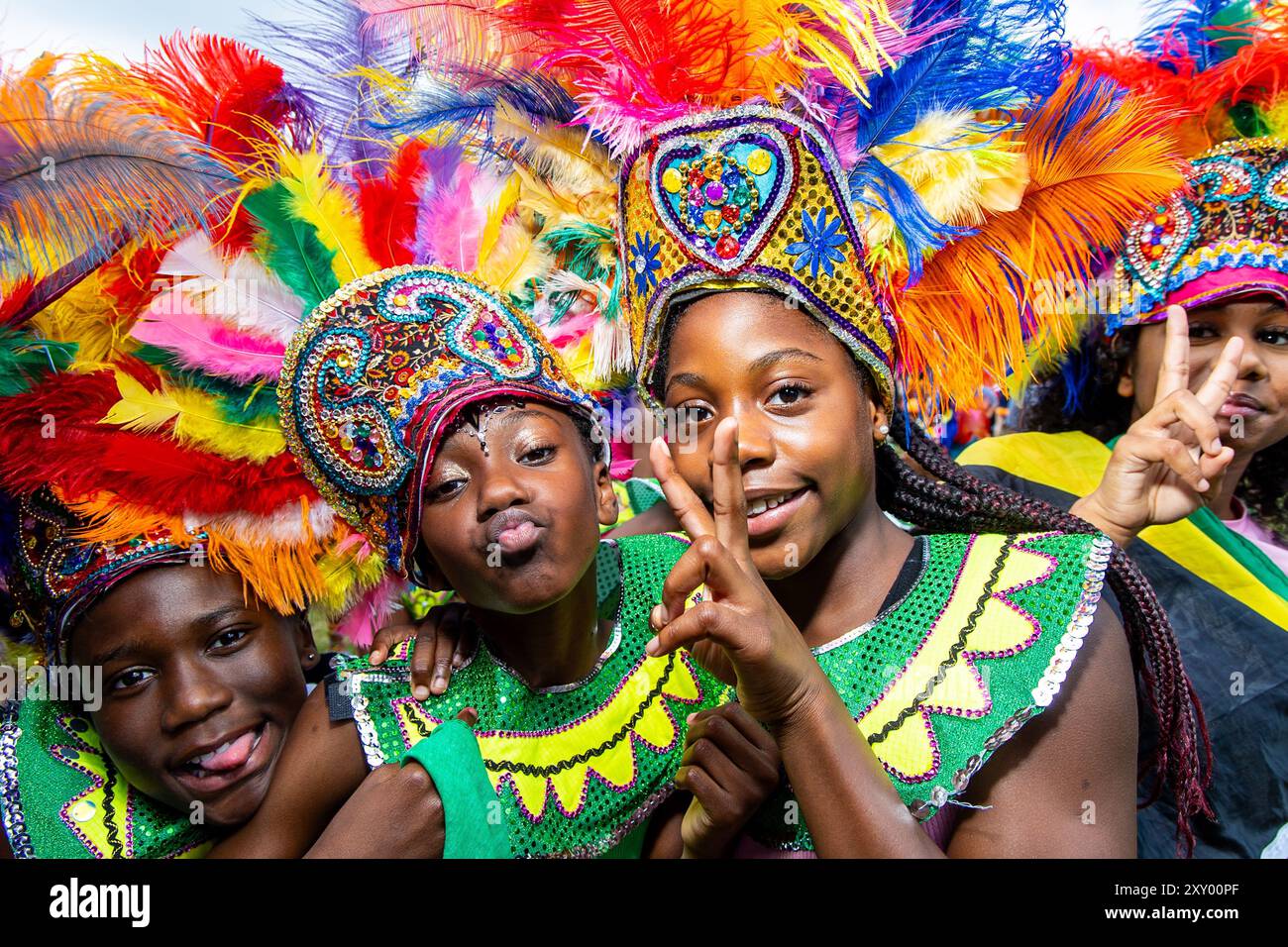 Leeds, UK. 26th Aug, 2024. Leeds West Indian Carnival. The streets of ...