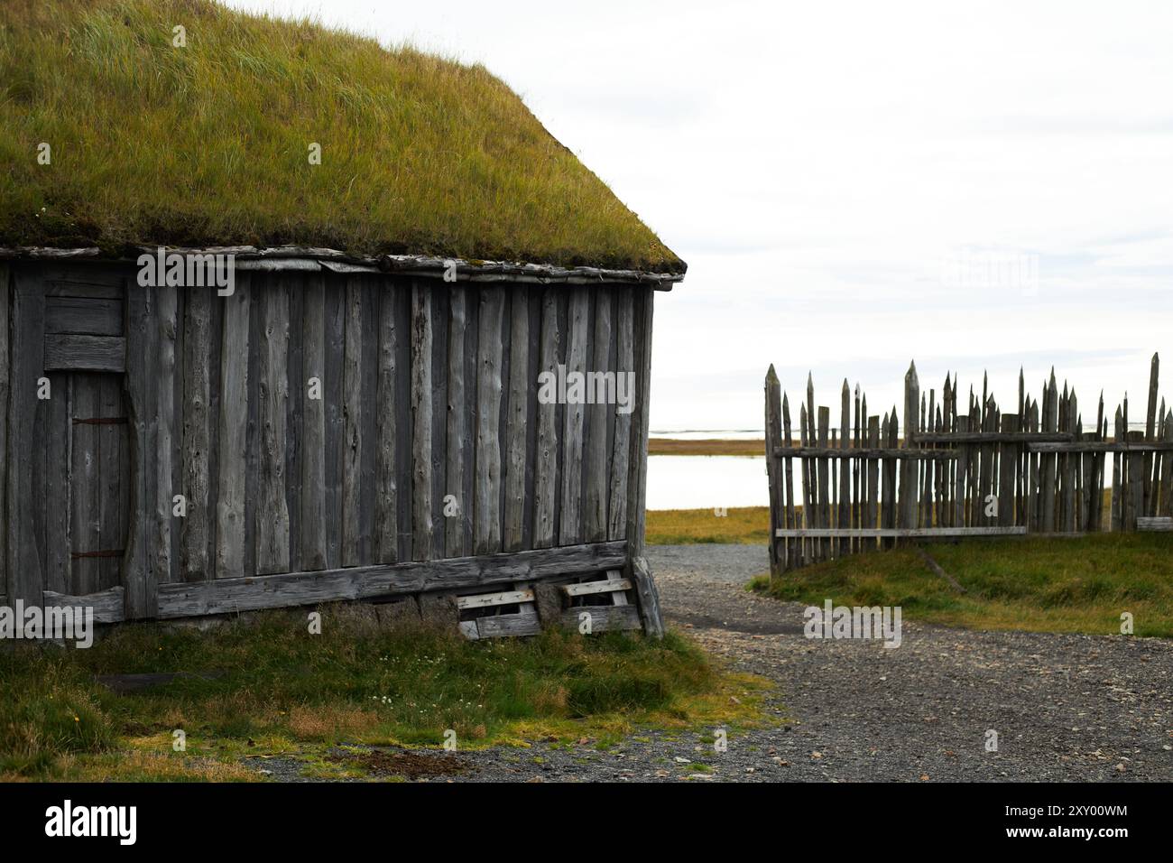 Traditional Viking village. Wooden houses. Iceland Stock Photo - Alamy