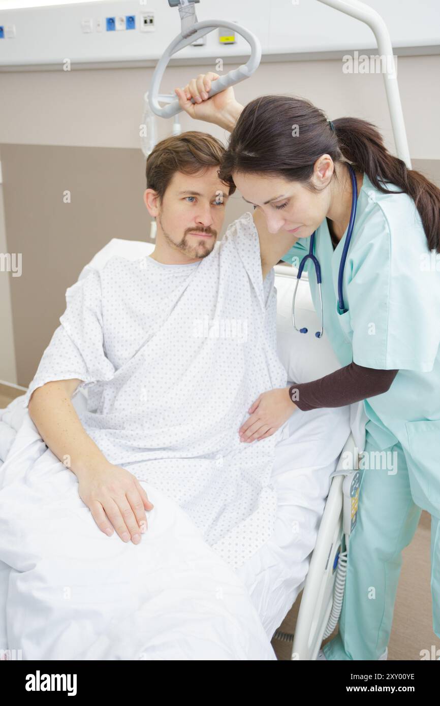 female doctor helping patient at the hospital Stock Photo - Alamy