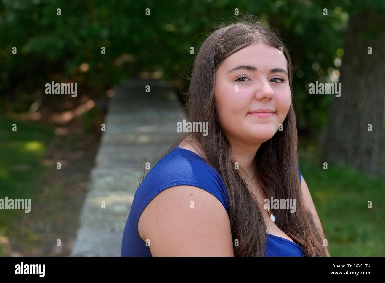Student Isabella Pires sits for a photograph, Thursday, Aug. 1, 2024 ...