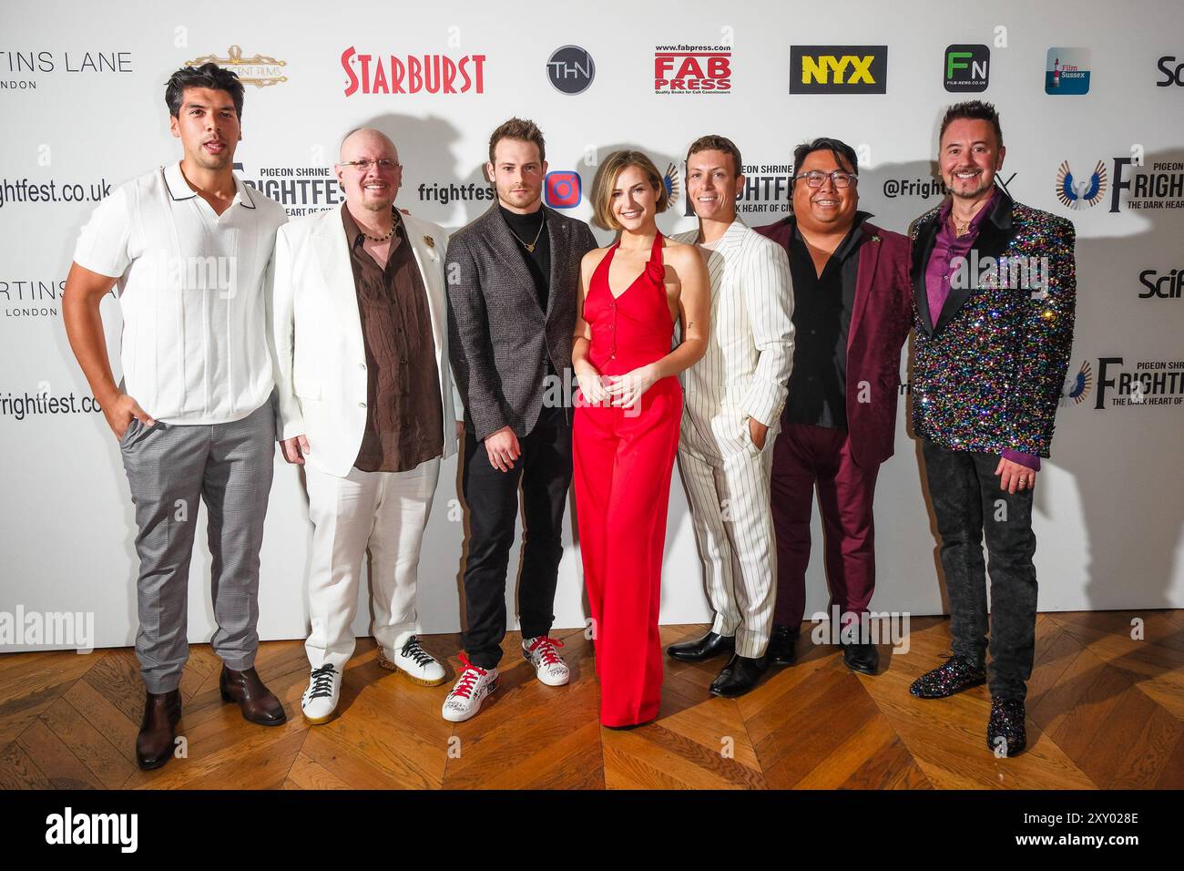 London, UK. 26th Aug, 2024. Director Tim Cruz with cast and crew ...