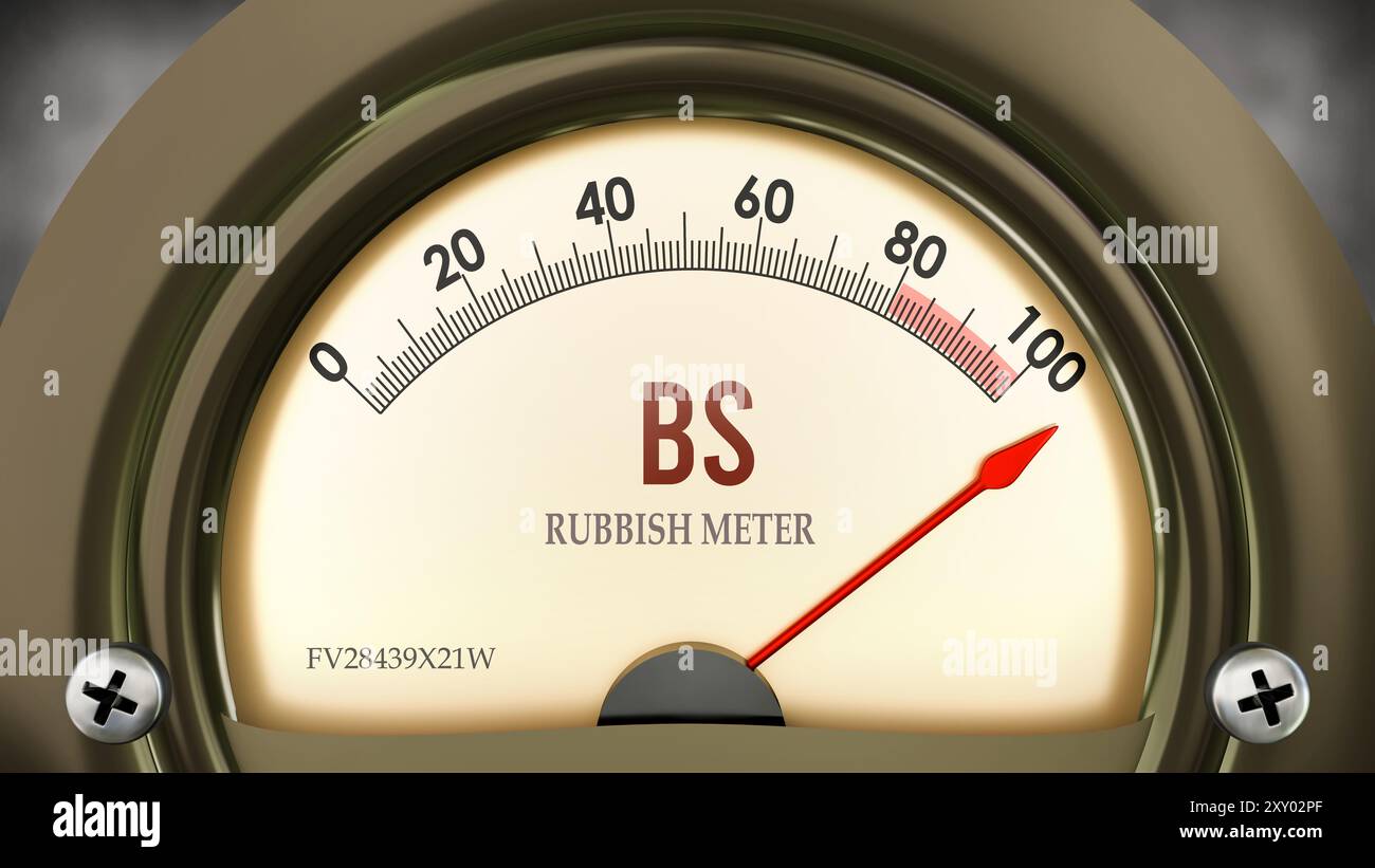 Bs and rubbish that is hitting a full scale hi-res stock photography ...