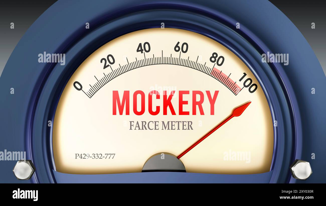 Farce meter hi-res stock photography and images - Alamy