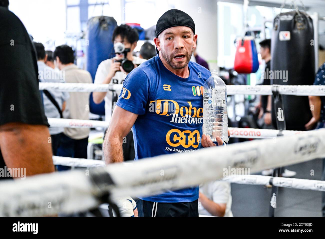 TJ Doheny (Terence John Doheny) of US during a public workout at in ...